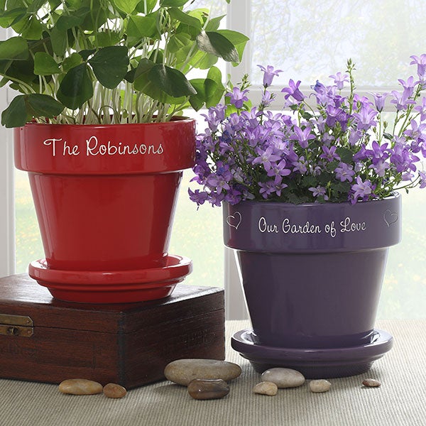 Family Name Personalized Flower Pots