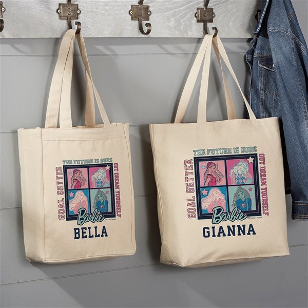 Barbie Varsity Collection Personalized Canvas Tote Bags