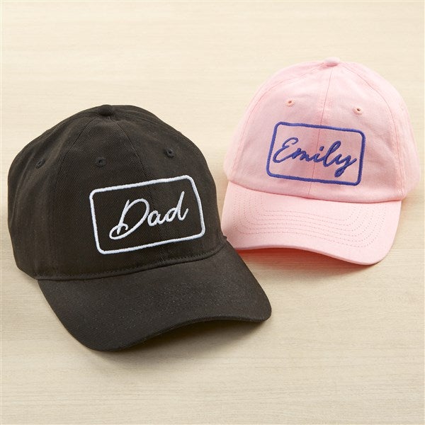 Classic Kids Embroidered Name Patch Baseball Cap