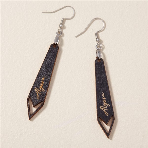 Wooden Arrow Personalized Dangle Earring