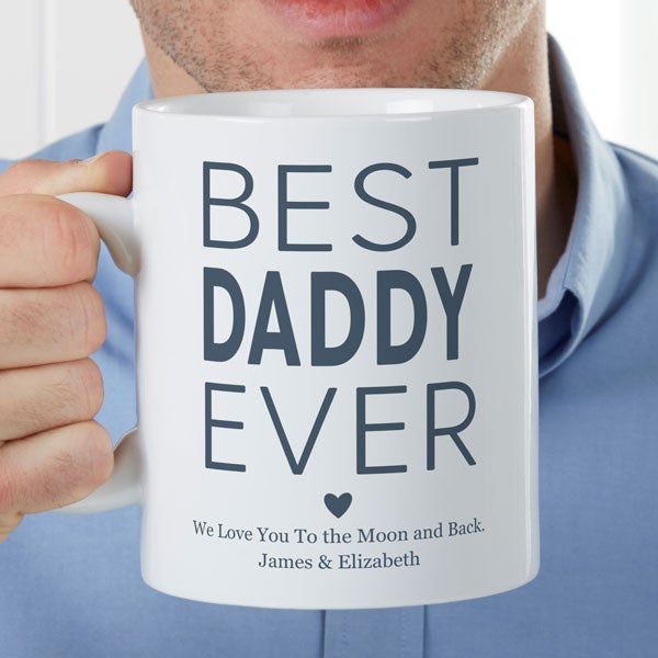 Best Dad Personalized 30oz. Oversized Photo Coffee Mug