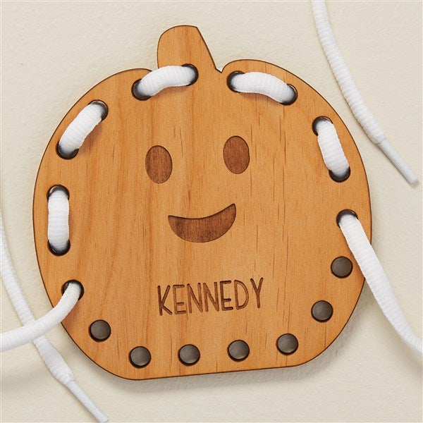 Halloween Character Personalized Wooden Lacing Toy