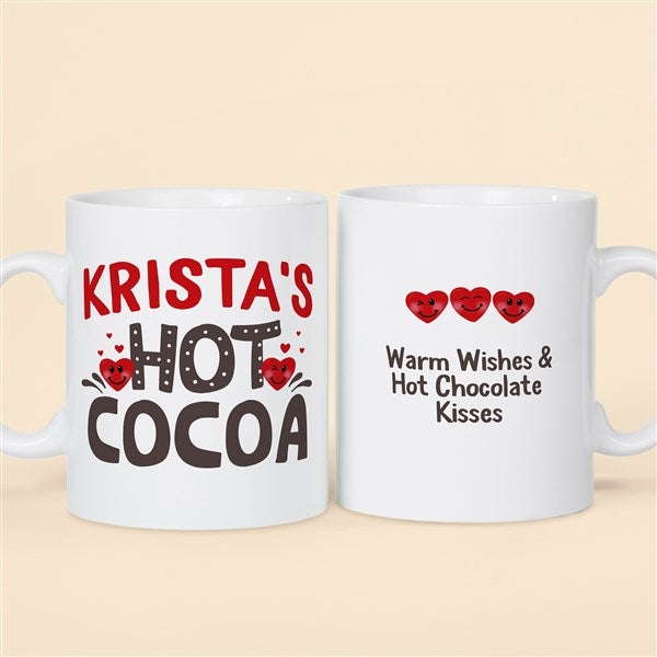 Personalized Valentine's Day Oversized Hot Cocoa Mug - 30 oz