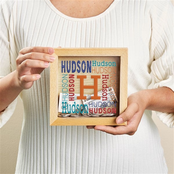 Trendy Repeating Name Personalized Bank