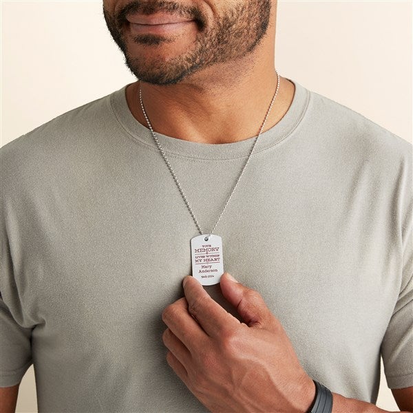 Memorial Personalized Photo 2 Sided Dog Tag