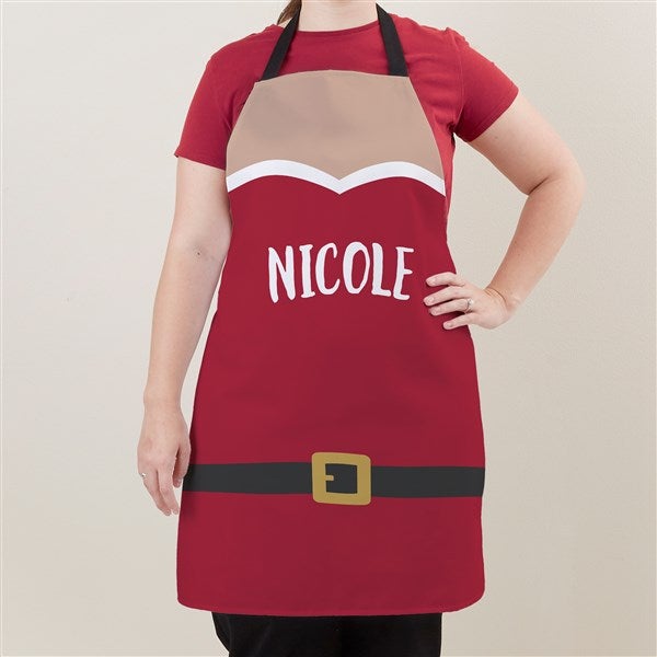 Santa Belt Personalized Christmas Apron