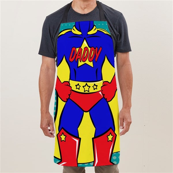 Super Dad Personalized Superhero Apron