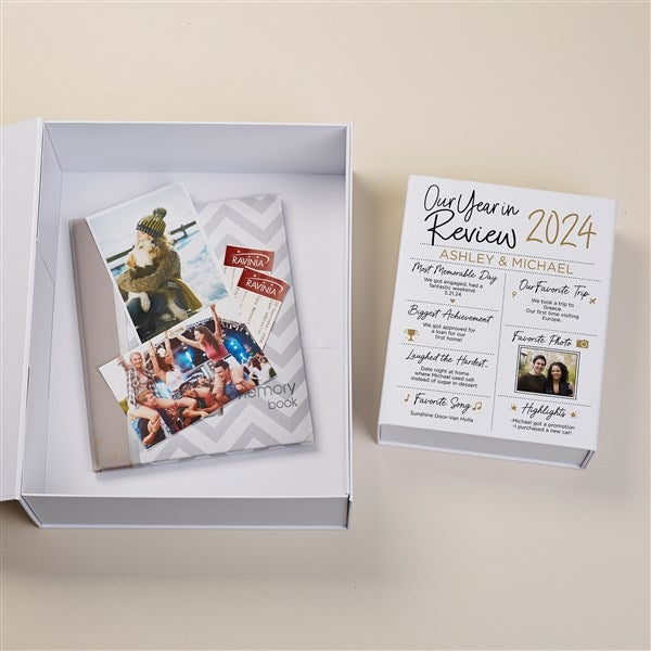 Year in Review Personalized Keepsake Memory Box
