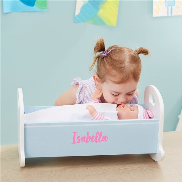 Personalized Kids Toy Baby Doll Crib