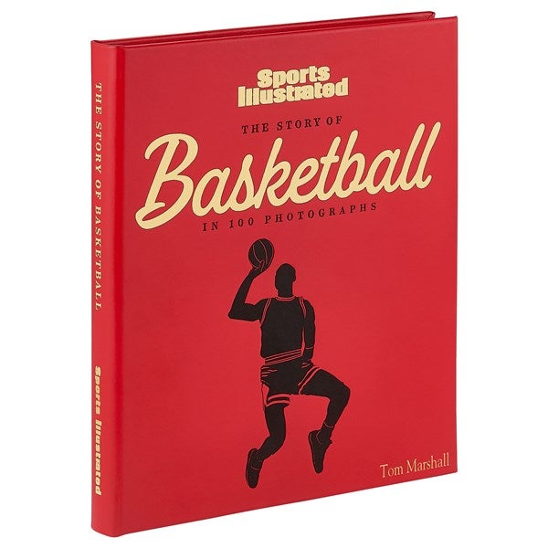 Sports Illustrated: The Story of Basketball Personalized Leather Book