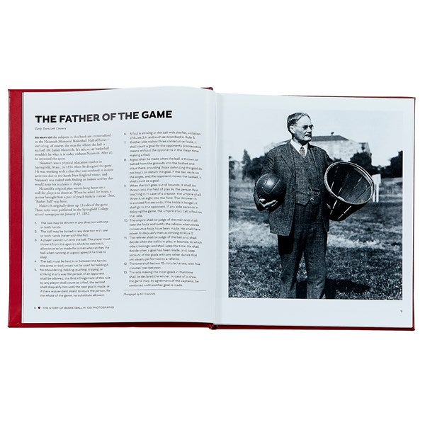 Sports Illustrated: The Story of Basketball Personalized Leather Book