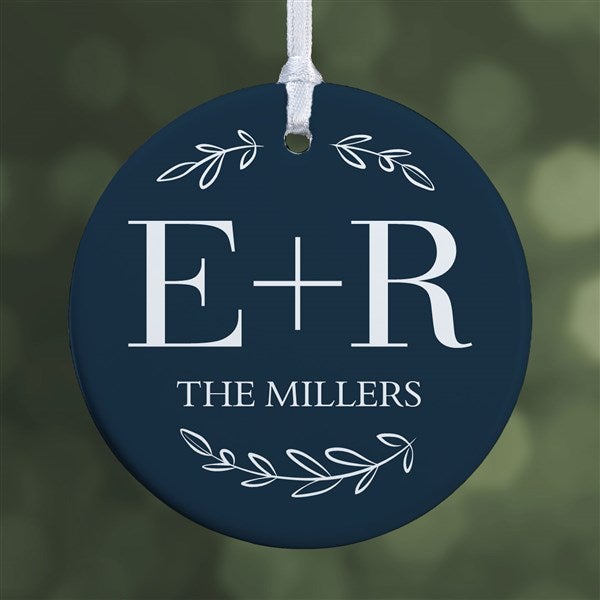 Their Initials Personalized Wedding Ornament