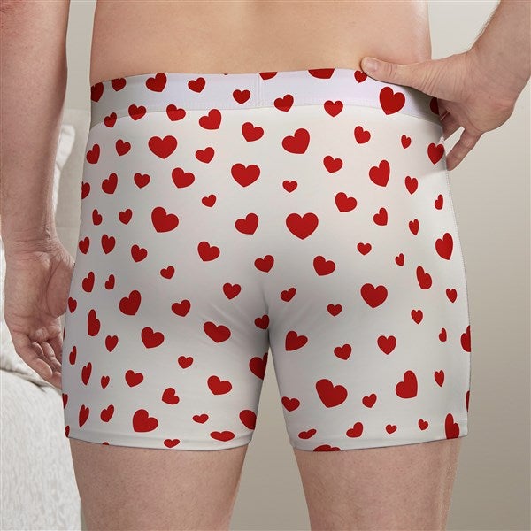 Heart On For Personalized Romantic Boxer Shorts