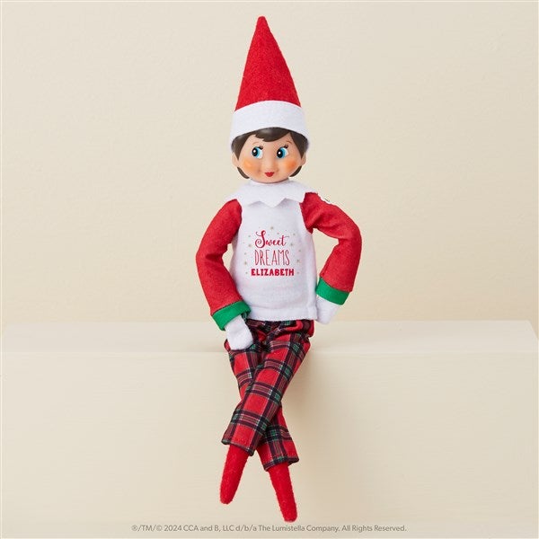 Claus Couture Collection® Sweet Dreams Personalized Elf Plaid Pajamas