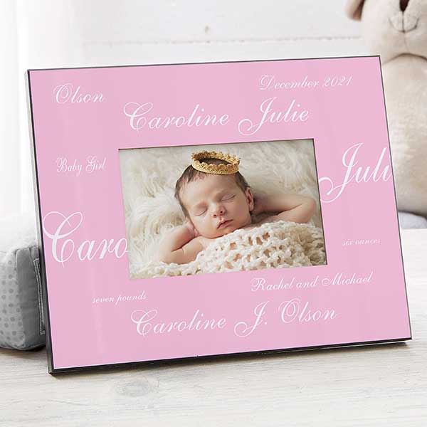 Personalized Baby Picture Frame - New Arrival - Solid - Baby Gifts