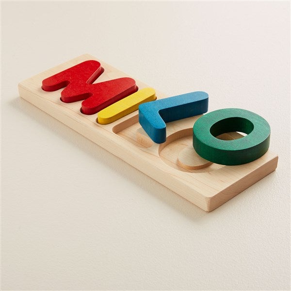 Personalized Wood Rainbow Name Puzzle - 9 Letters