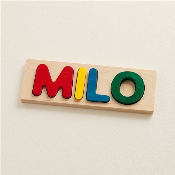 Personalized Wood Rainbow Name Puzzle - 5 Letters