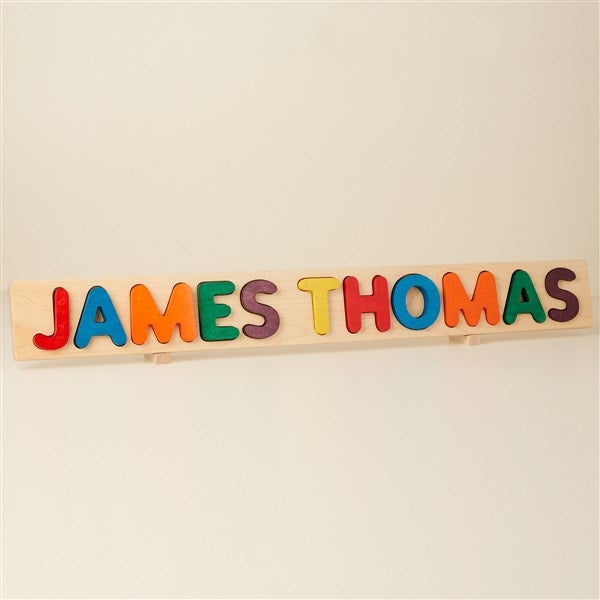 Personalized Wood Rainbow Name Puzzle - 9 Letters