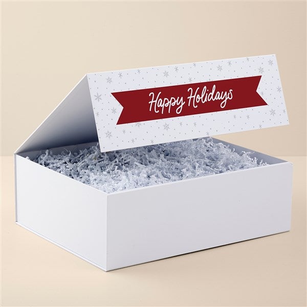 Snowman Repeating Name Personalized Christmas Keepsake Boxes