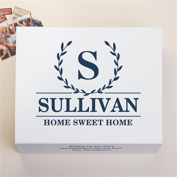 Laurel Wreath Personalized Keepsake Memory Box