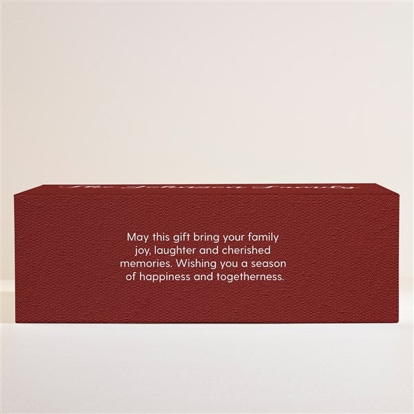 Seasonally Script Personalized Keepsake Memory Box - 12x15
