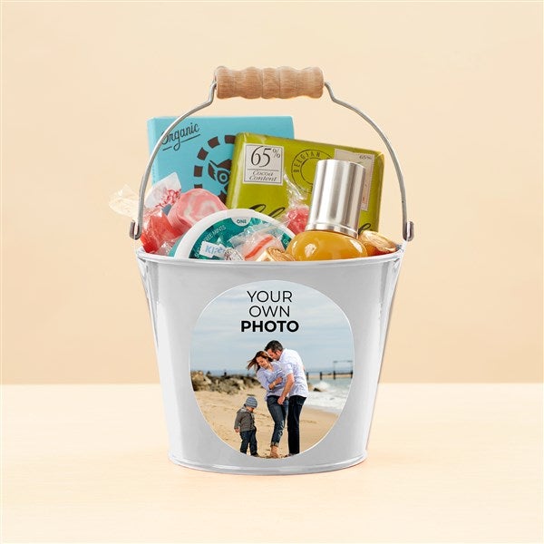 Your Own Photo Personalized Metal Bucket
