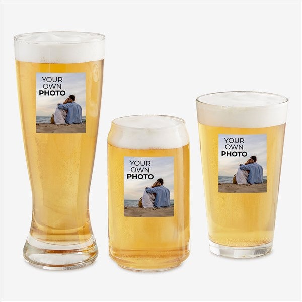 Your Own Photo Personalized Beer Glass Collection