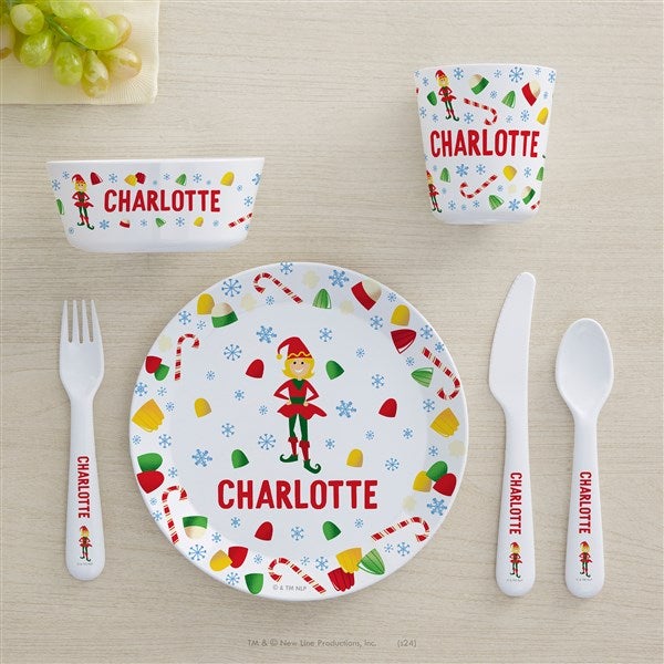 Elf the Movie Personalized Kids Christmas Dinnerware