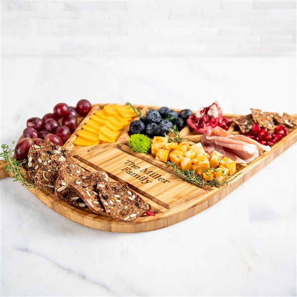Personalized Small Leaf Charcuterie Tray