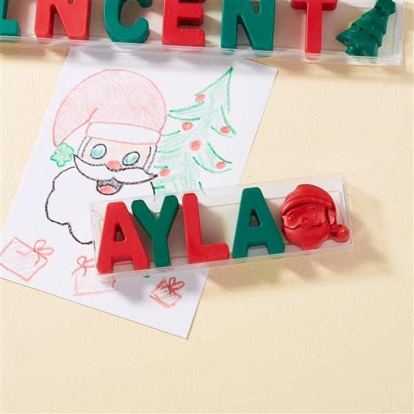 Personalized Name Crayons for Christmas Personalized Name Crayons for Christmas