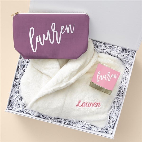 Personalized Spa Gift Set For Her - Trendy Script
