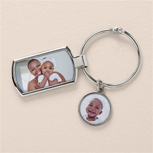 Favorite Memories Personalized Photo Charm Keychain