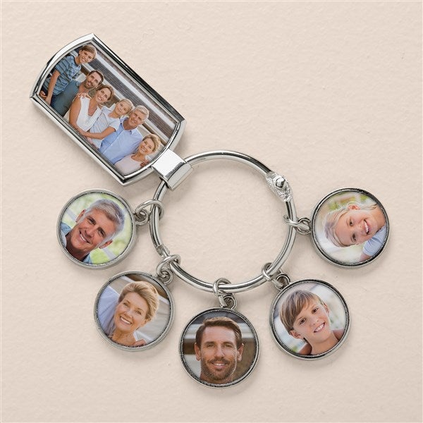 Favorite Memories Personalized Photo Charm Keychain