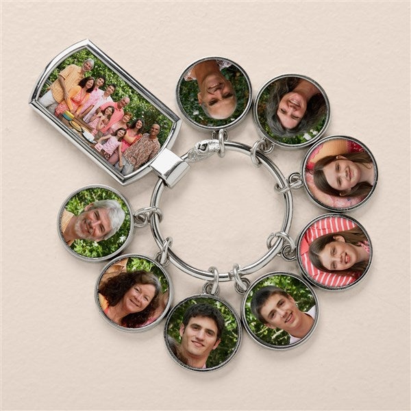 Favorite Memories Personalized Photo Charm Keychain