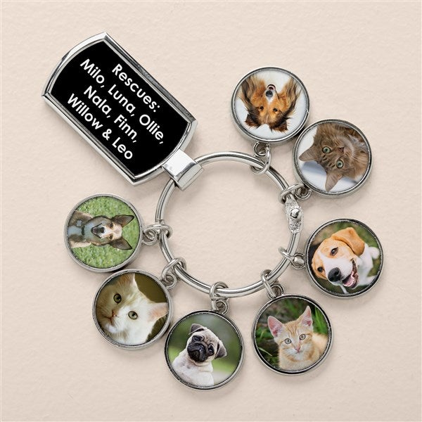 Picture Perfect Pet Personalized Keychain - Rectangle