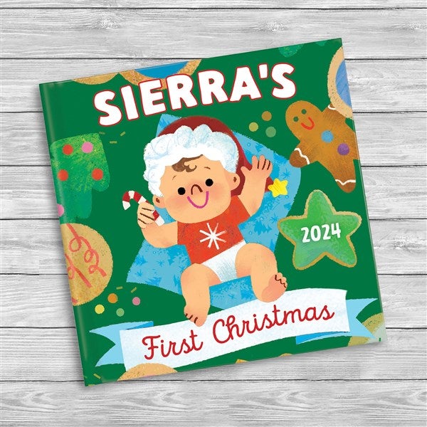 Personalized Baby's First Christmas Book