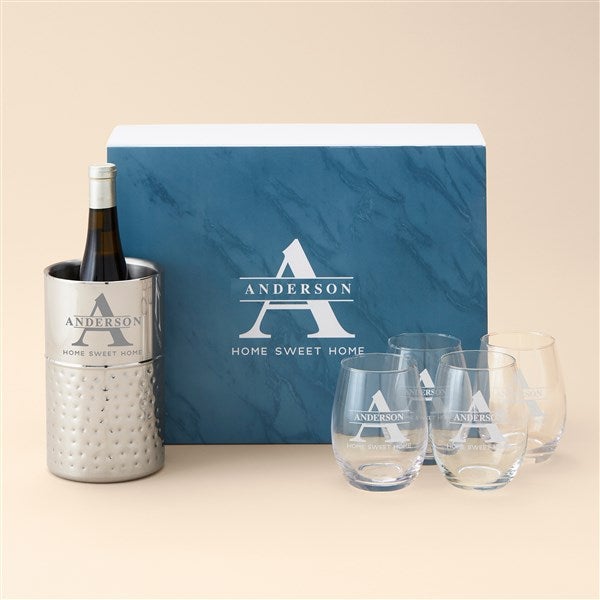 Personalized Wine Gift Set - Lavish Last Name