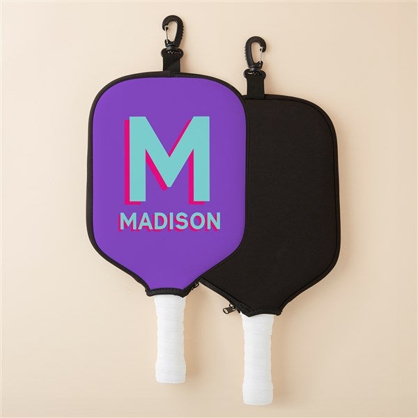 Shadow Name Personalized Pickleball Paddle Cover