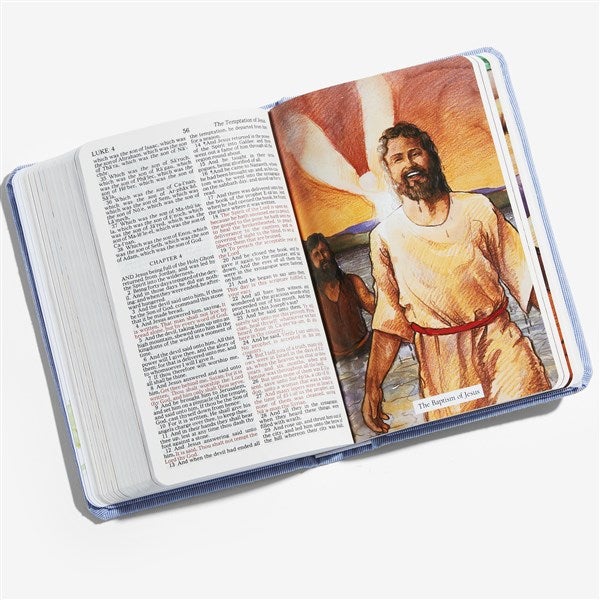 Personalized Micro Striped Cotton Children's Bible