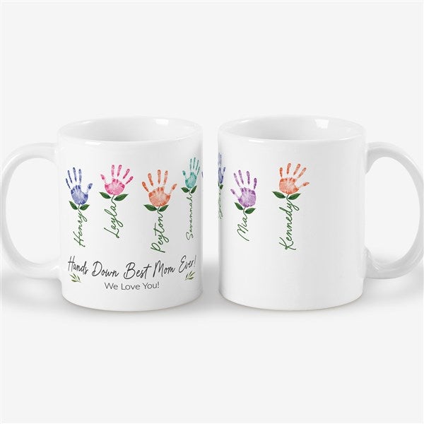 Family Handprint Art Personalized Coffee Mug
