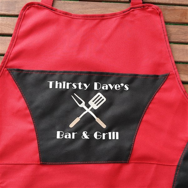 Personalized Four Piece BBQ Grill Apron Set