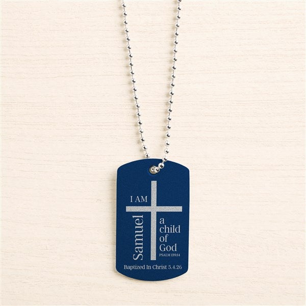 Holy Name Personalized 2-Sided Dog Tag