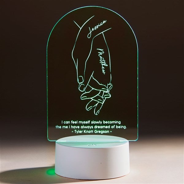 Hand in Hand Personalized LED Sign