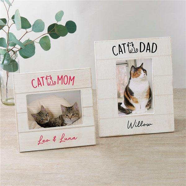 Cat Parent Personalized Shiplap Frame