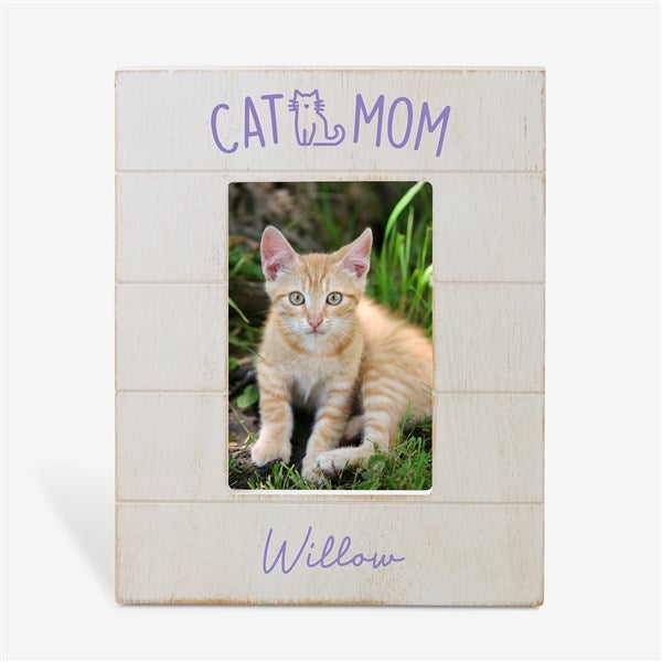 Cat Parent Personalized Shiplap Frame