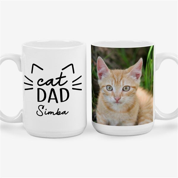 Cat Parent Personalized Photo Coffee Mug - Large