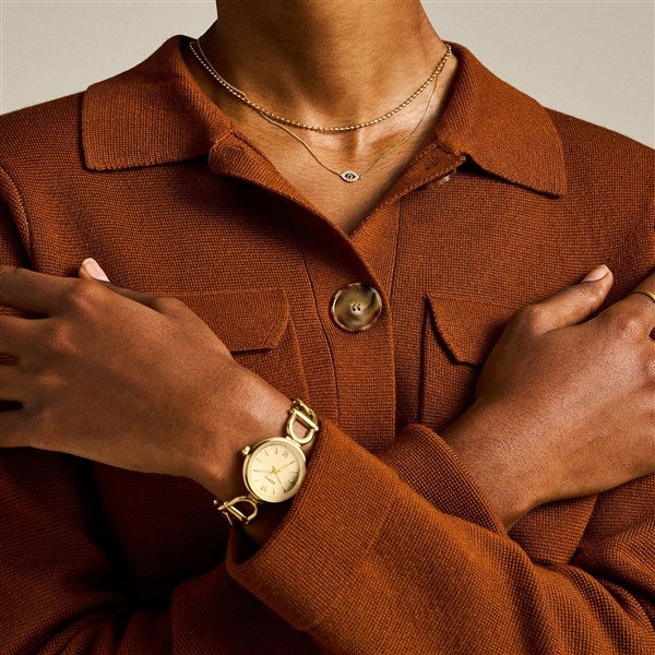 Fossil Sutton Gold Evil Eye Double Necklace