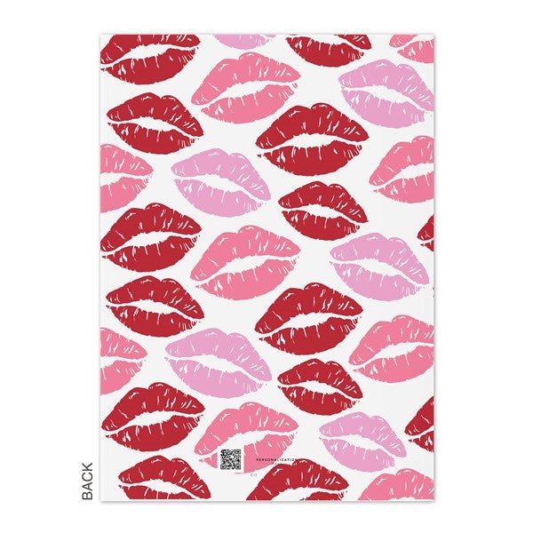 Lips of Love Personalized Romantic Greeting Card