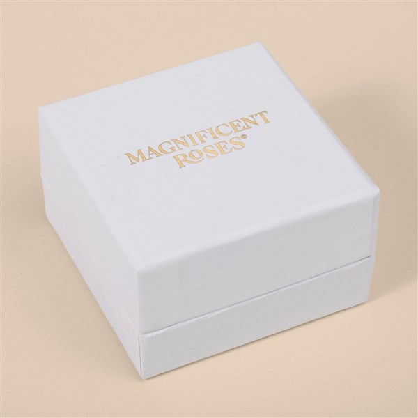 Magnificent Roses Personalized Miniature Pink Rose Keepsake Box For Mom