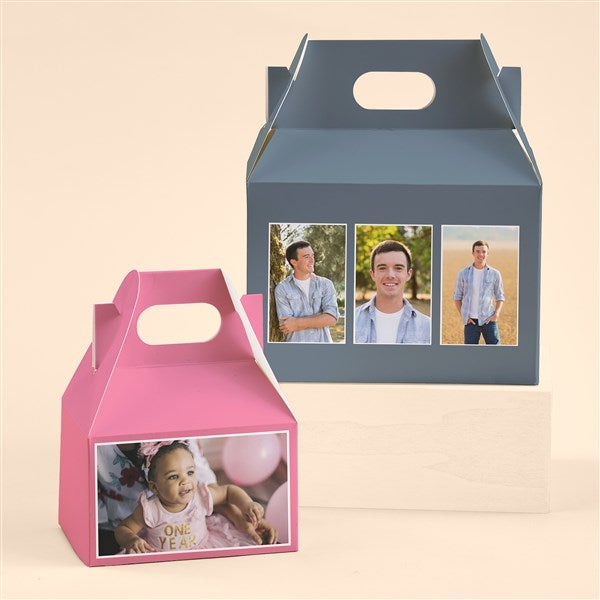 Party Photo Personalized Favor Boxes - Small